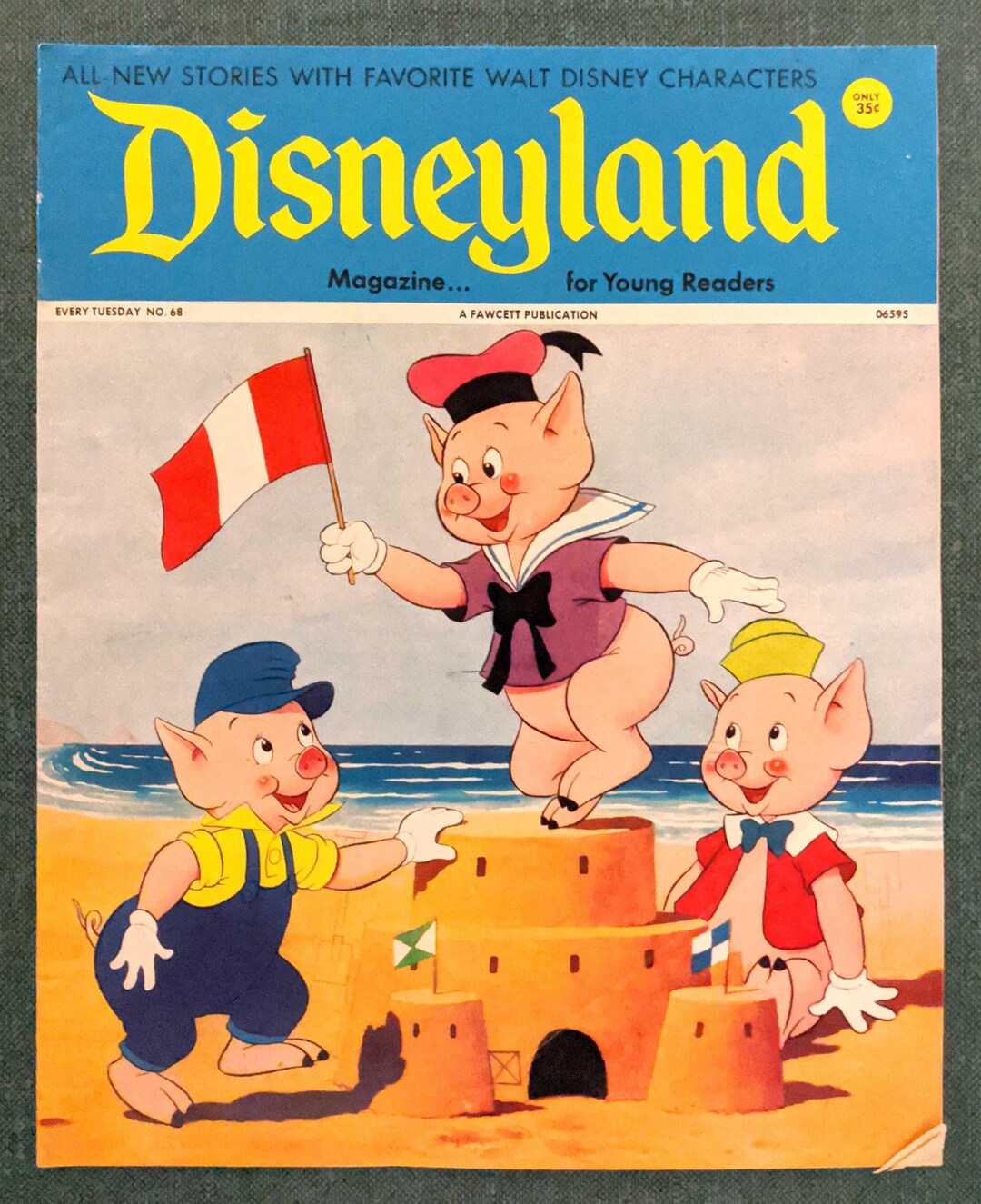 Disneyland Magazine - No. 68 Three Little Pigs - Etsy