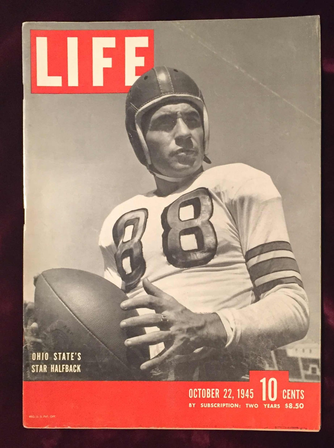 LIFE Magazine October 22, 1945 Ohio State Football Star - Etsy