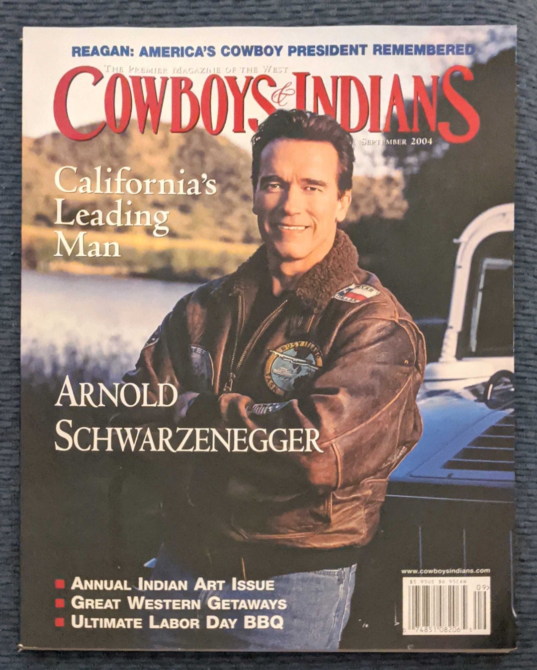 Cowboys & Indians - Arnold Schwarzenegger - September 2004 - Etsy