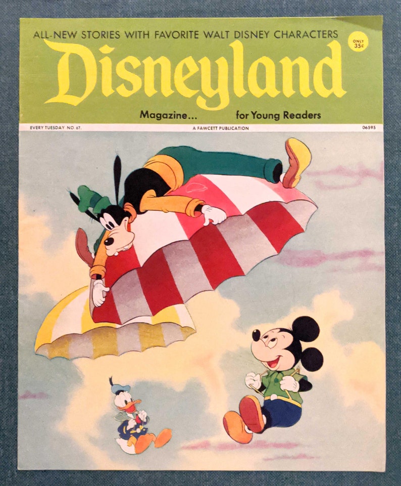 Disneyland Magazine No. 67 Mickey, Goofy, and Donald Duck - Etsy