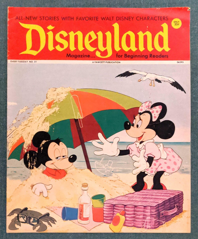 Disneyland Magazine - No 21 Mickey and Minnie - Etsy