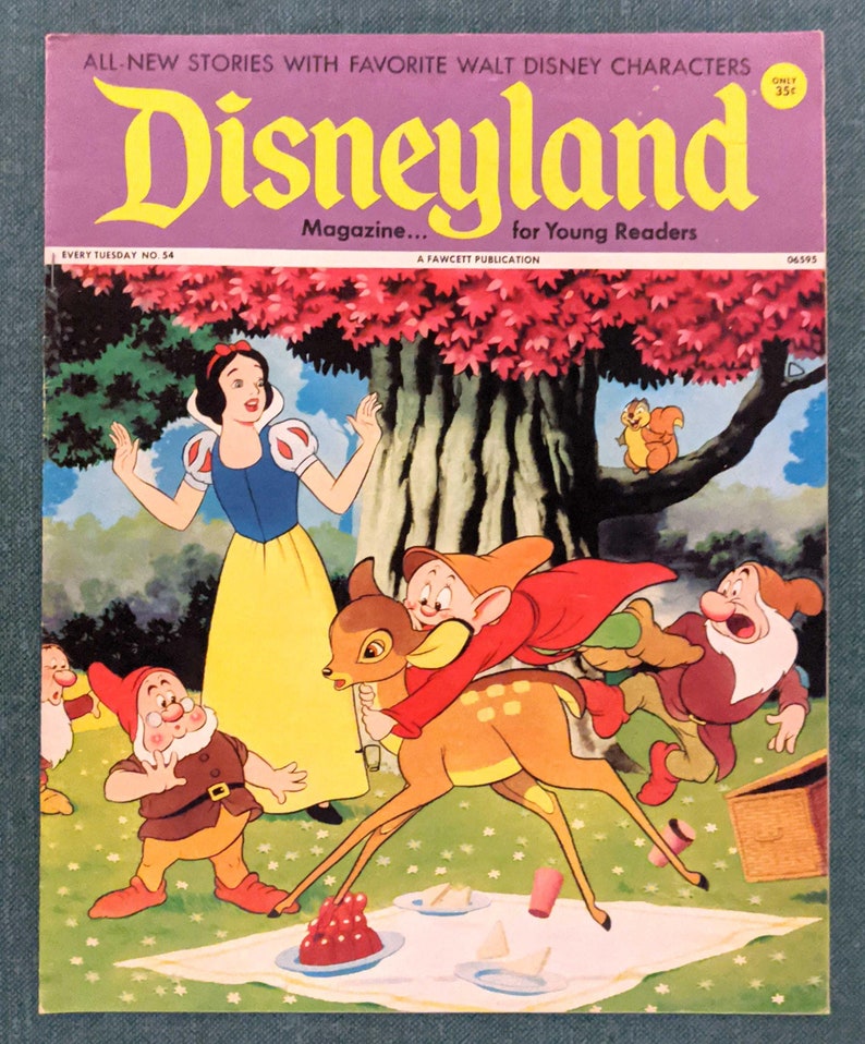 Disneyland Magazine - No. 54 Snow White and Bambi - Etsy