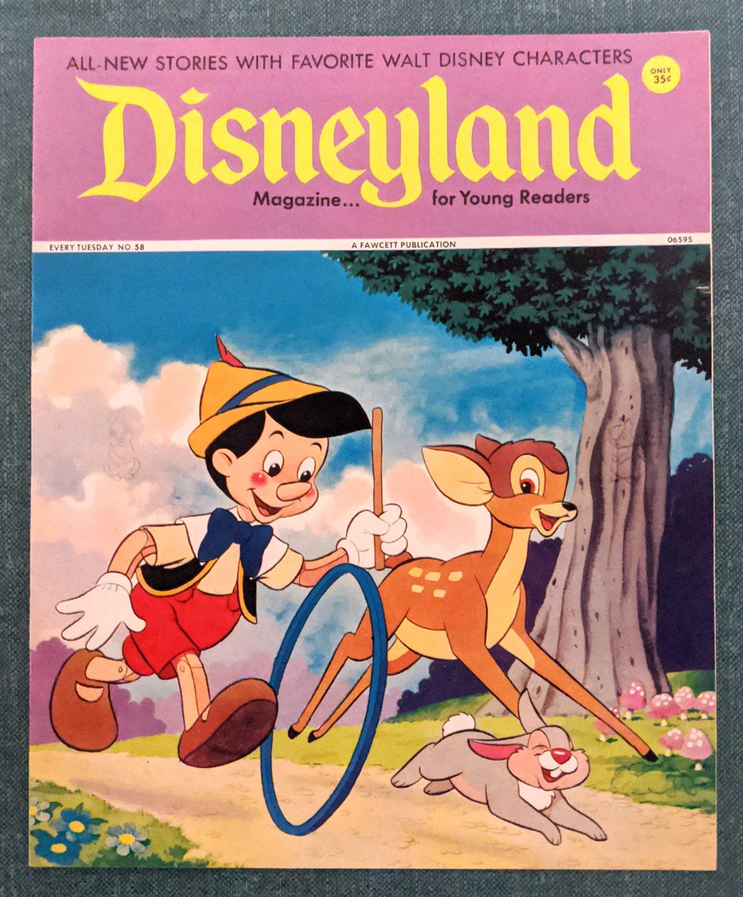 Disneyland Magazine - No. 58 Pinocchio and Bambi - Etsy