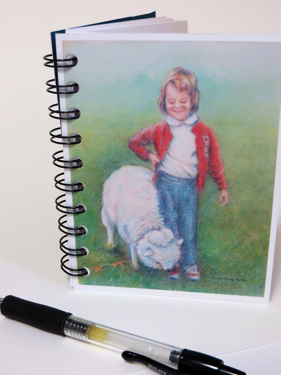 Little Lamb Notebook Art Journal Small Notebook Spiral | Etsy