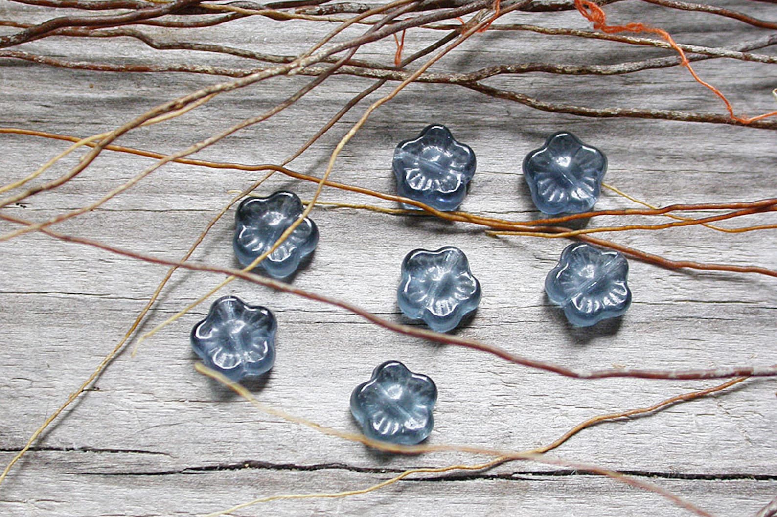 Perles verre bleu Montana rondes gouttes ou facettes Tchèques - Etsy France