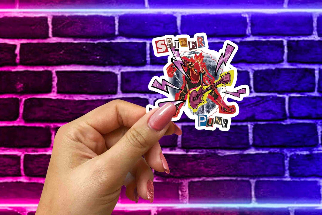 Spiderpunk Stickers Spider Man 2023 Sticker Spider-man - Etsy