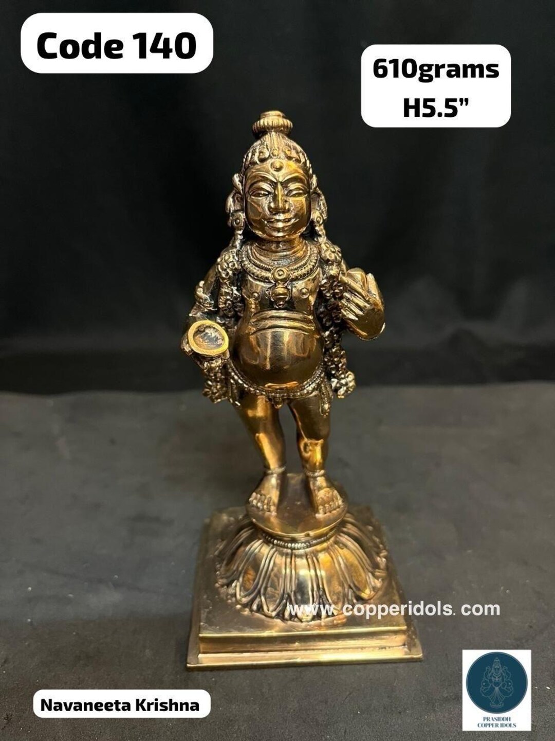 Navaneetha Krishna - Prasiddh Idols Presents Panchaloha Masterpiece ...