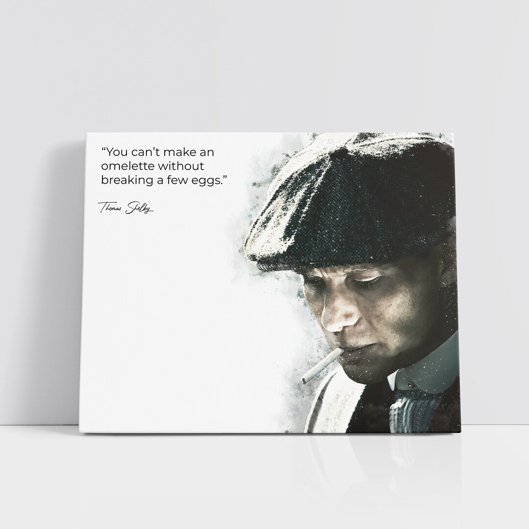 Thomas Shelby Canvas, Peaky Blinders Canvas, Thomas Shelby Wall Art ...