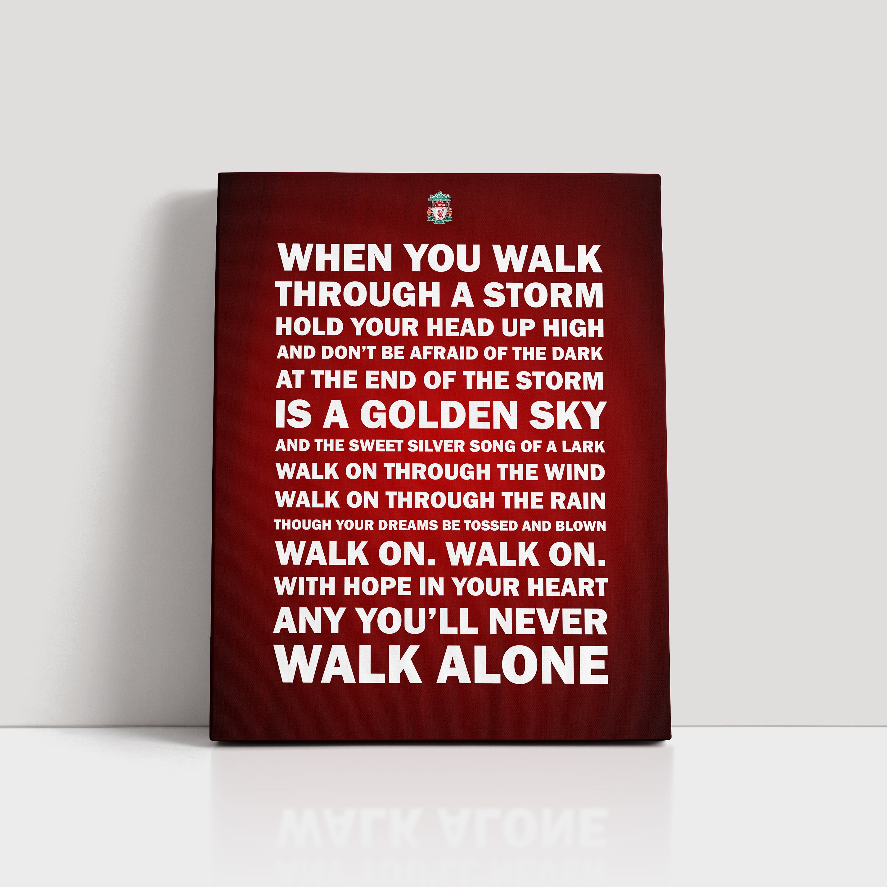 Liverpool You'll Never Walk Alone Poster, You'll Never Walk Alone ...