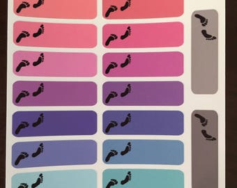 Step Counter Planner Stickers Walking Planner Stickers - Etsy