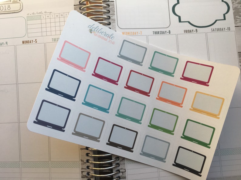 Laptop Planner Stickers - Etsy