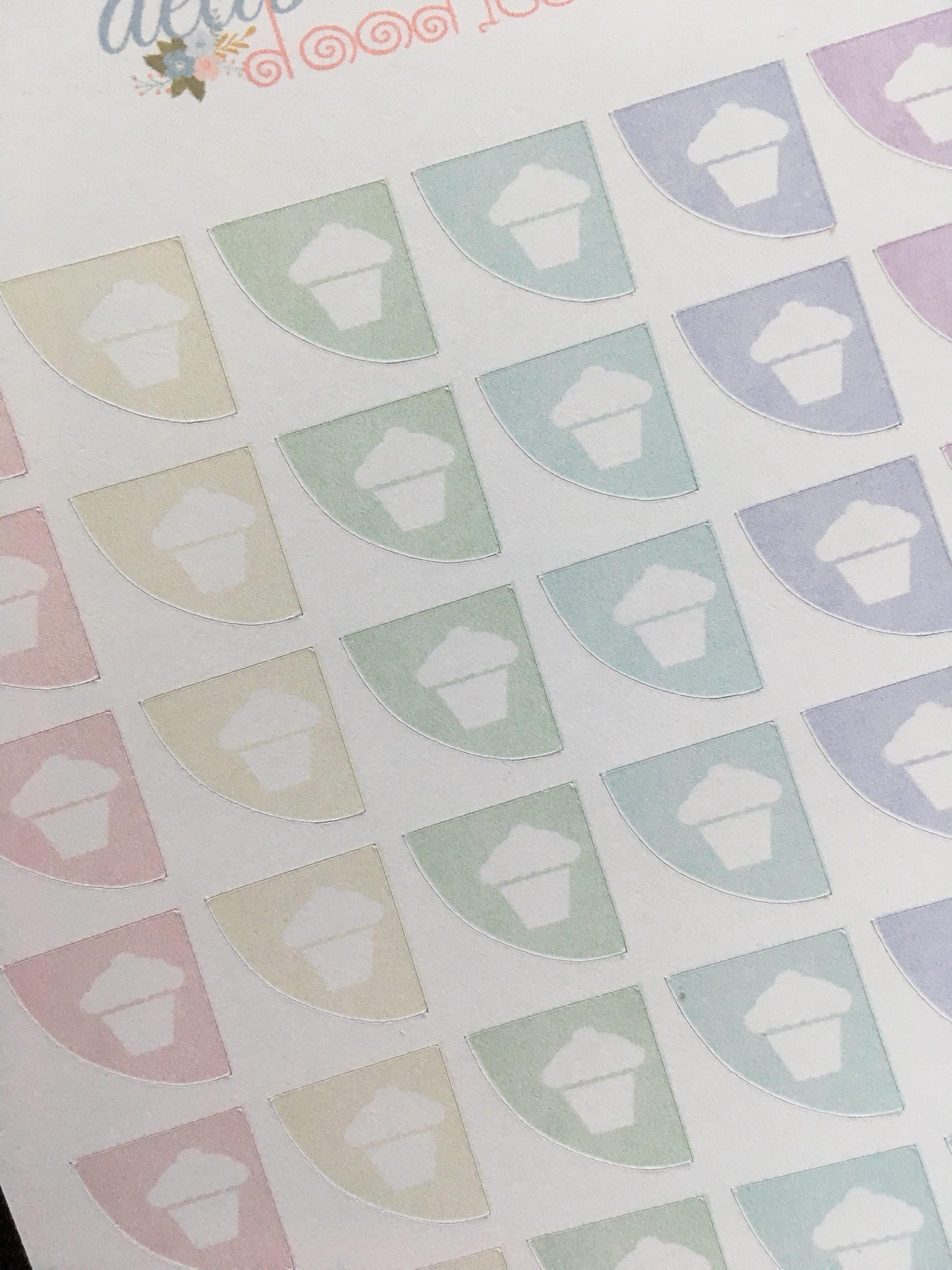 Watercolor Birthday Corner Stickers Made to Fit the Leafy - Etsy