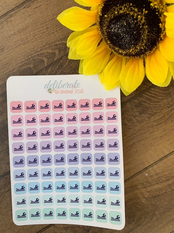 Swim Lessons / Swim Team Planner Stickers - Etsy