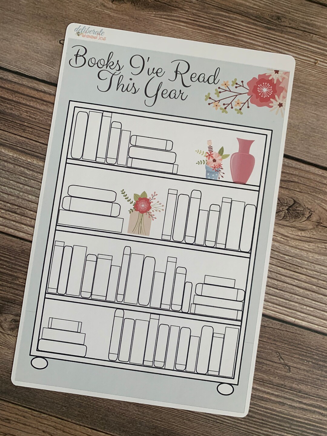Book/reading Tracker Planner Sticker — Made to Fit the Leafy Treetop ...