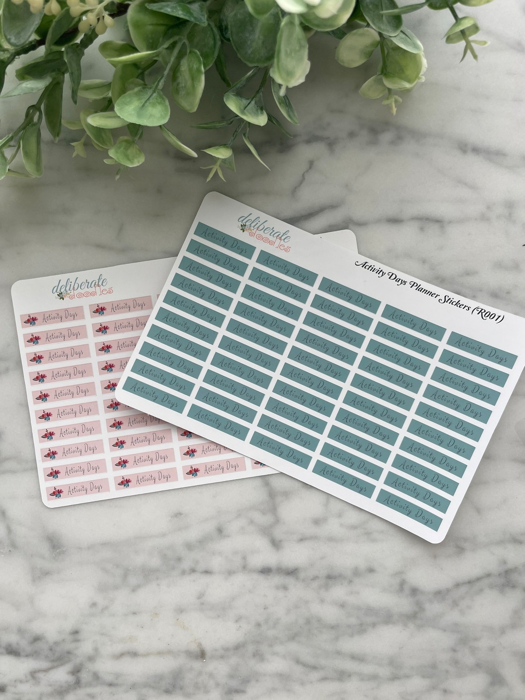 Activity Day Planner Stickers -- Made to Fit the Deliberate Doodles ...