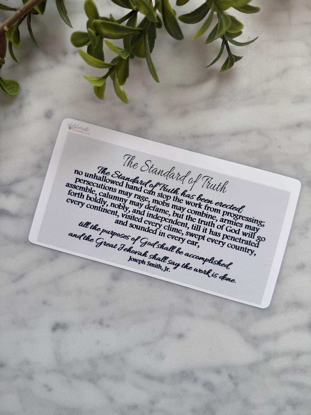 Standard of Truth Sticker - 2025 Come Follow Me Doctrine and Covenants ...