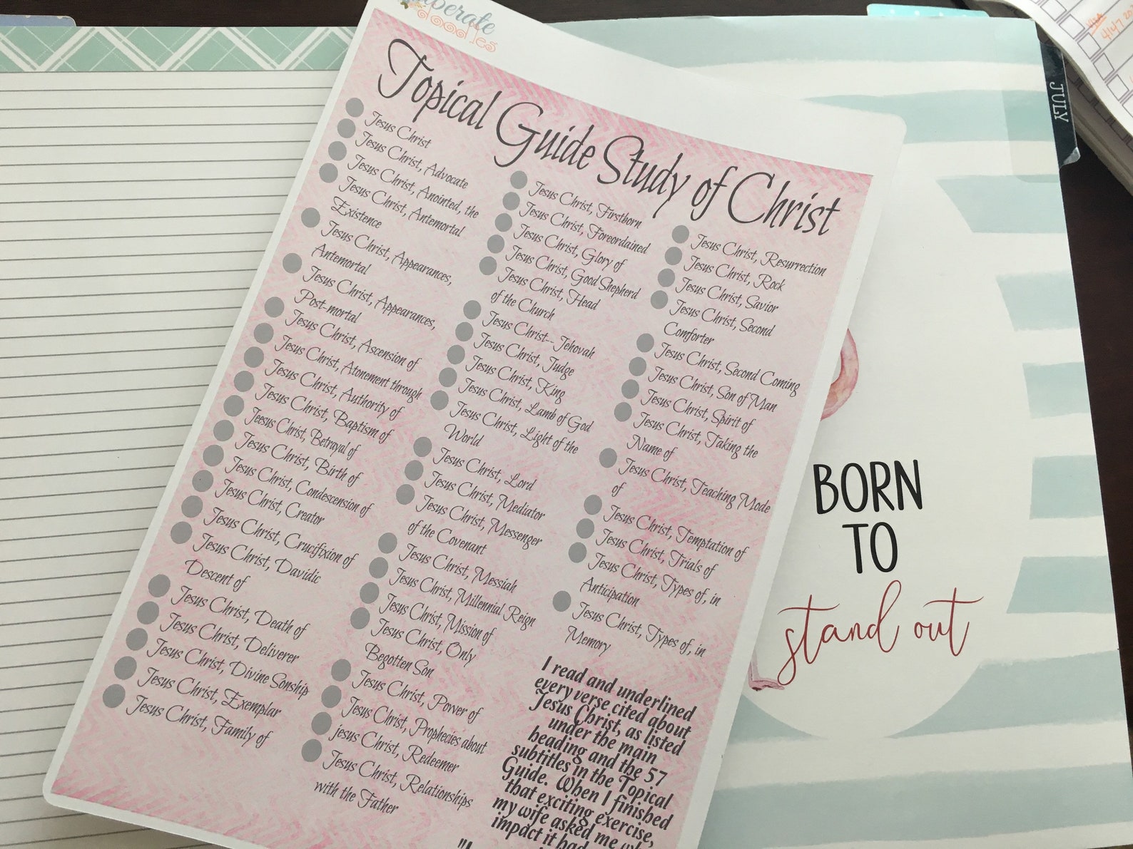 Topical Guide Study of Christ Made to Fit the Mormon Mom - Etsy