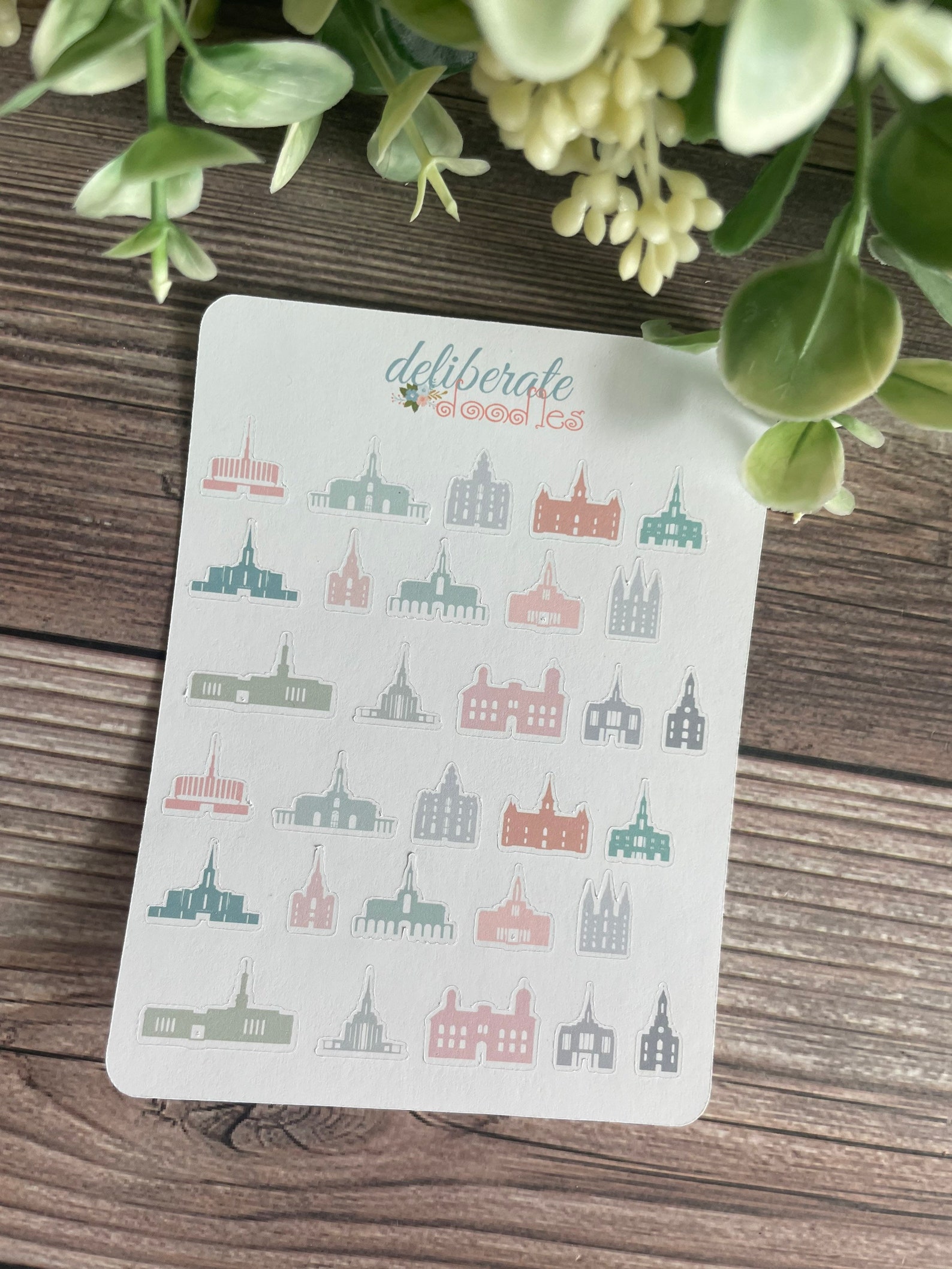 LDS Temple Planner Stickers Made to Fit the Mormon Mom Planner or Erin ...