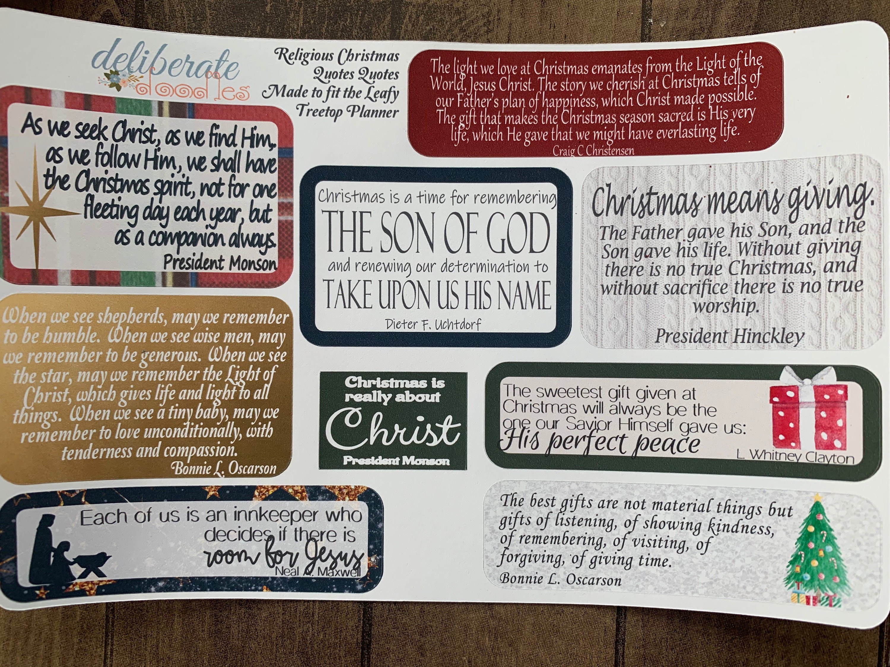 Religious Christmas Quotes Made to Fit the Deliberate - Etsy