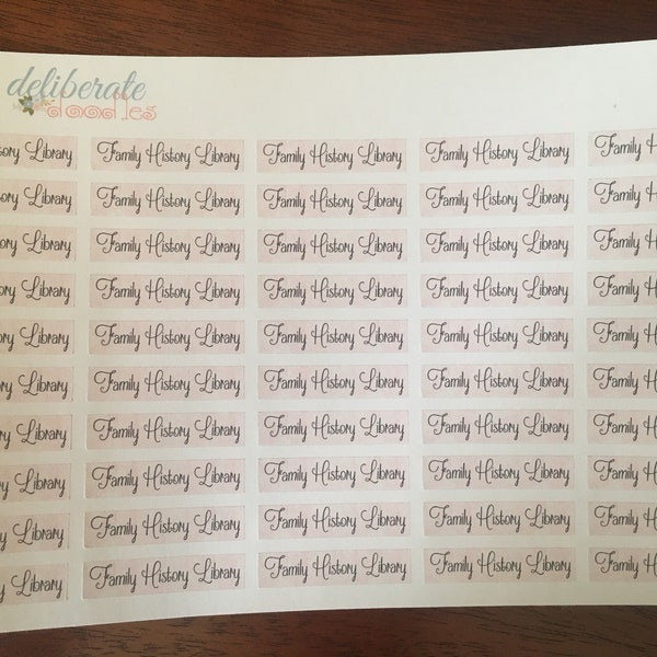 Genealogy Stickers - Etsy