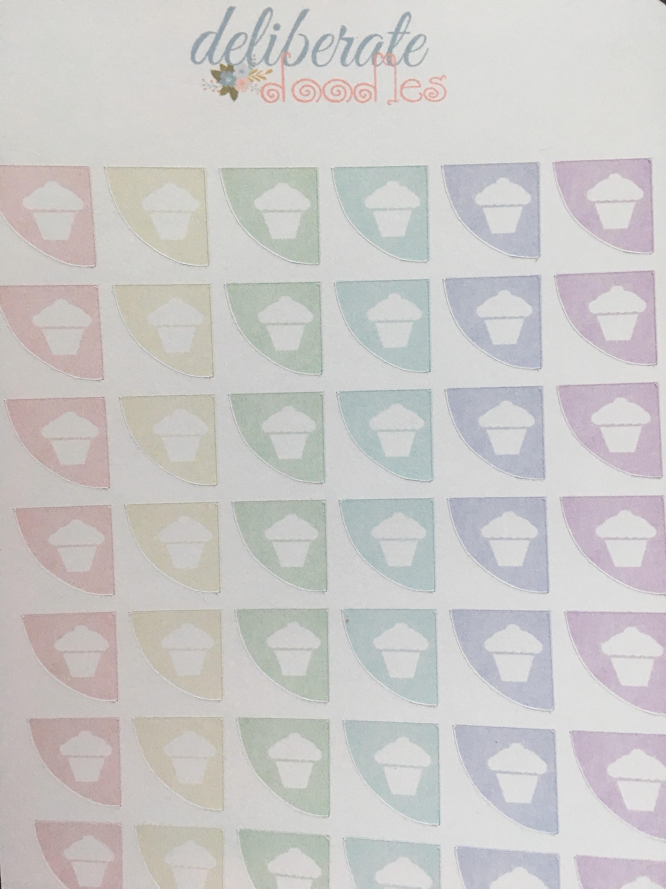 Watercolor Birthday Corner Stickers Made to Fit the Leafy - Etsy