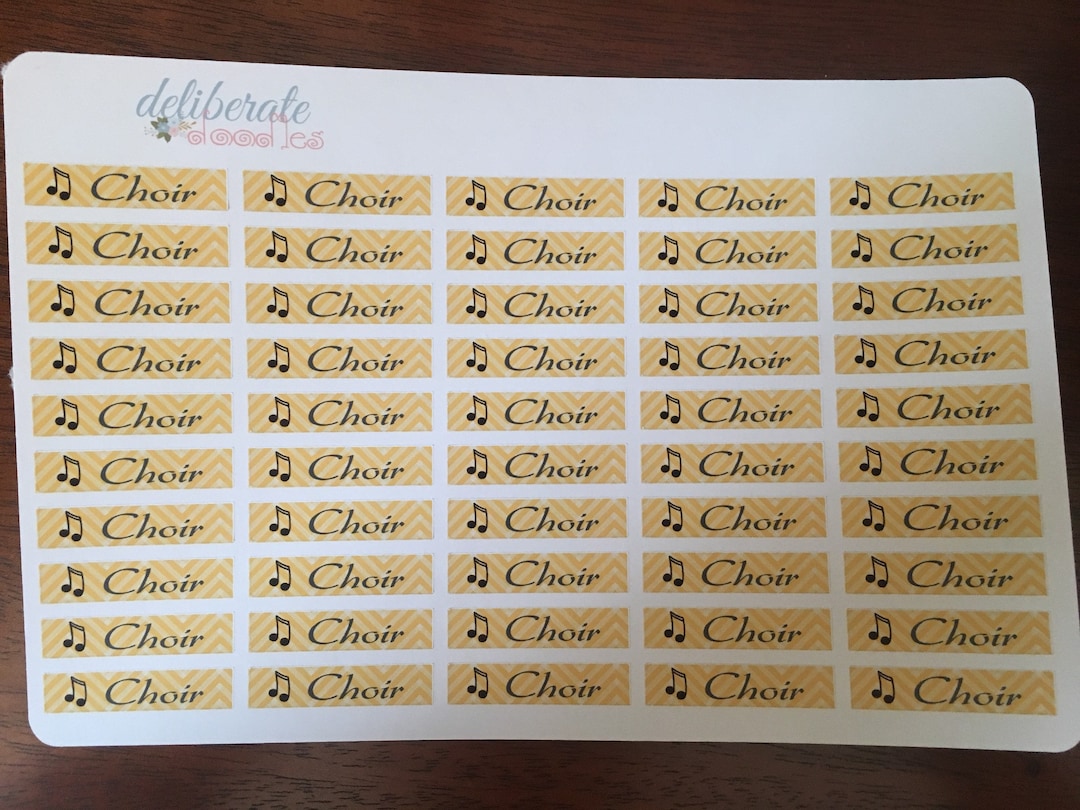 Choir Planner Stickers -- Made to Fit the Mormon Mom Planner & Mom on ...