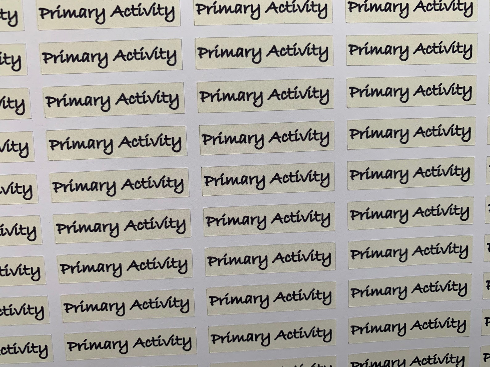 Primary Activity Planner Stickers Made to Fit the Leafy - Etsy