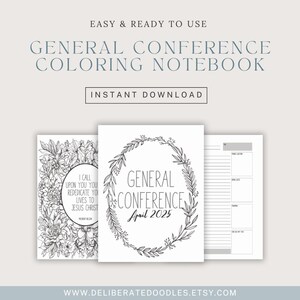 DIGITAL DOWNLOAD April 2025 LDS General Conference Notebook / Journal ...