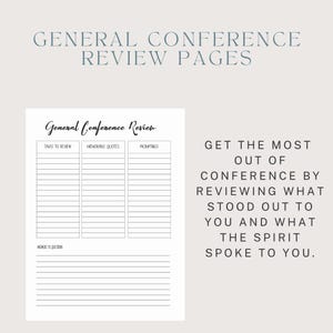 DIGITAL DOWNLOAD April 2025 LDS General Conference Notebook / Journal ...