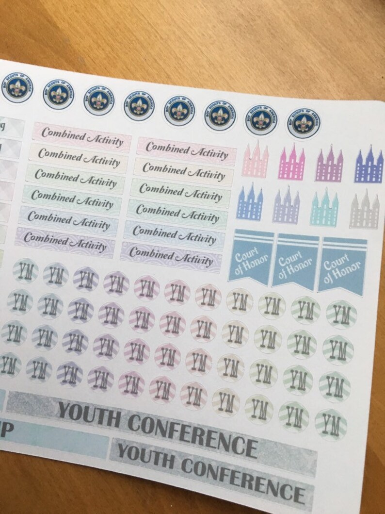 Young Mens Planner Stickers -- Made to Fit the Deliberate Doodles, Erin ...