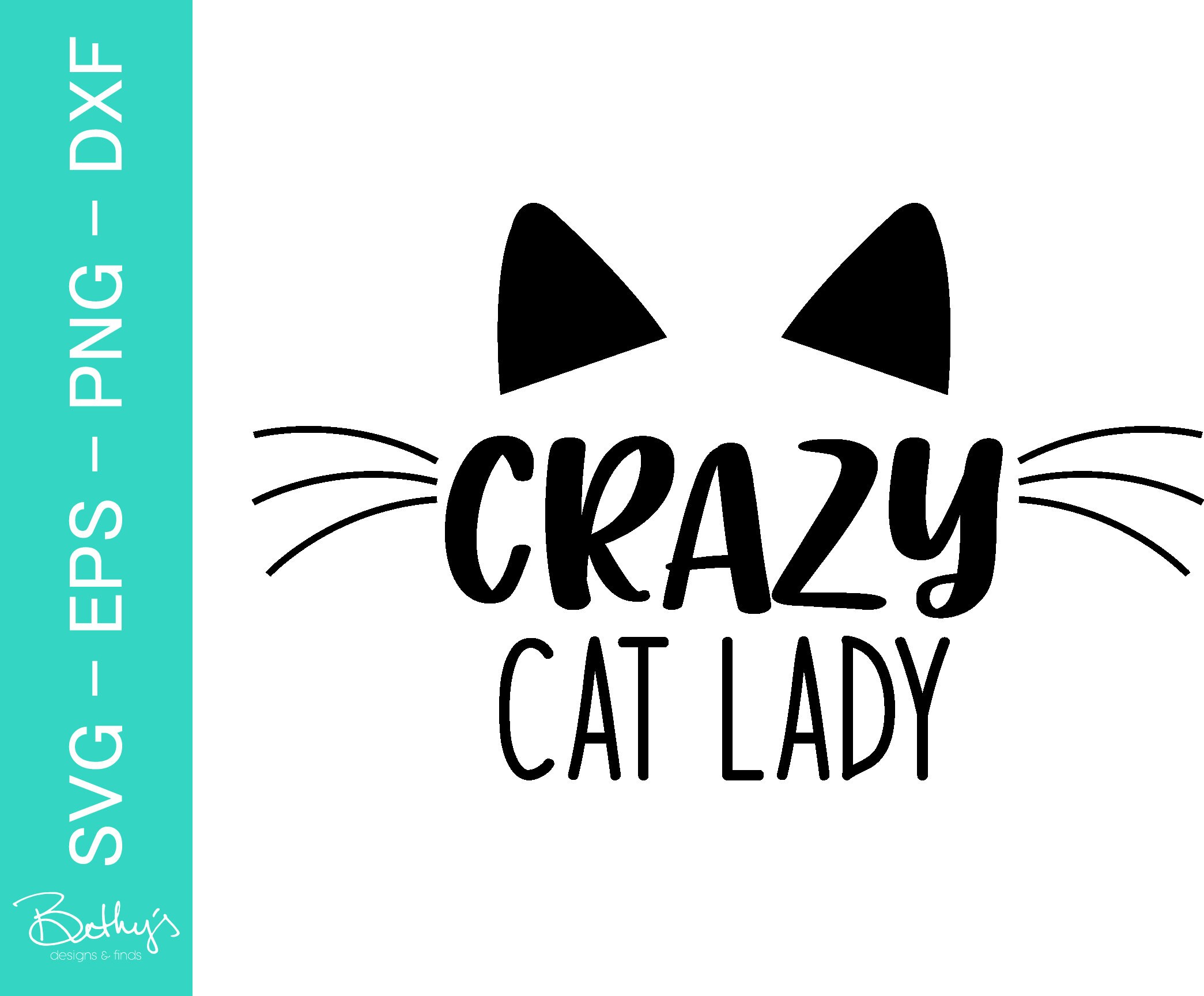 Crazy Cat Lady SVG - Etsy