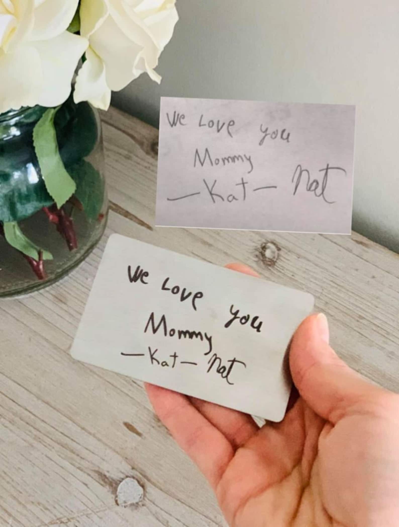 Handwriting Gift Keepsake Fathers Day Mothers Day - Etsy