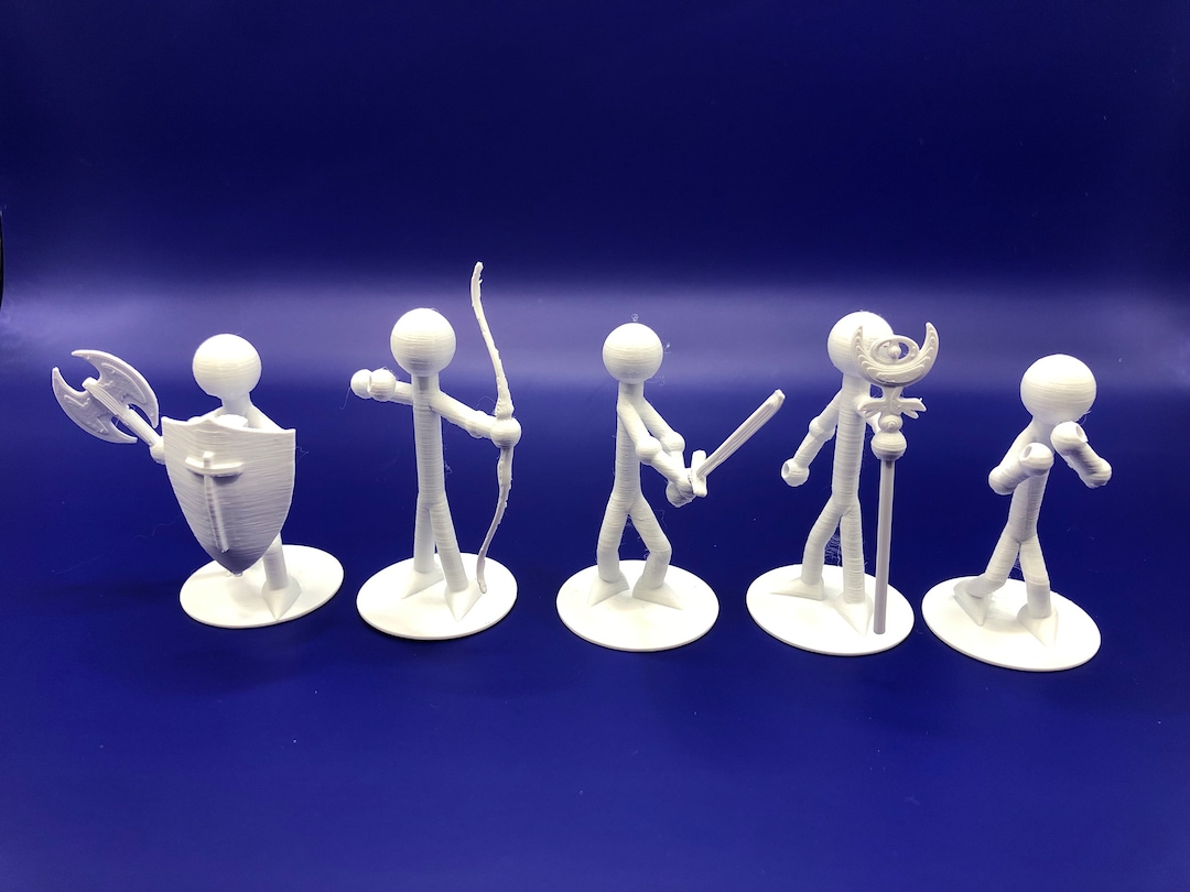 Stick Figurines With Equipable/interchangable Weapons for Tabletop ...