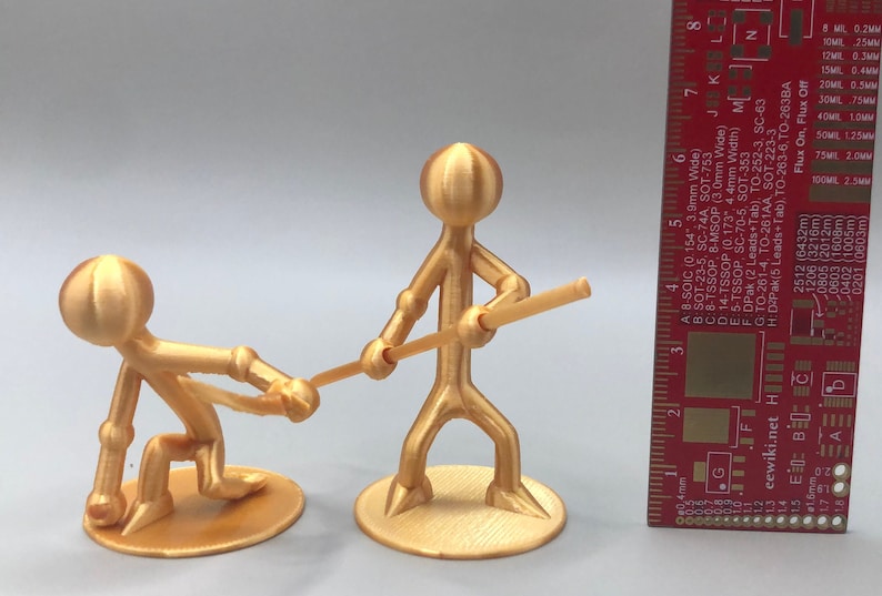 3D Printed Stick Figure Set: Interchangeable Weapons, Tabletop RPG ...
