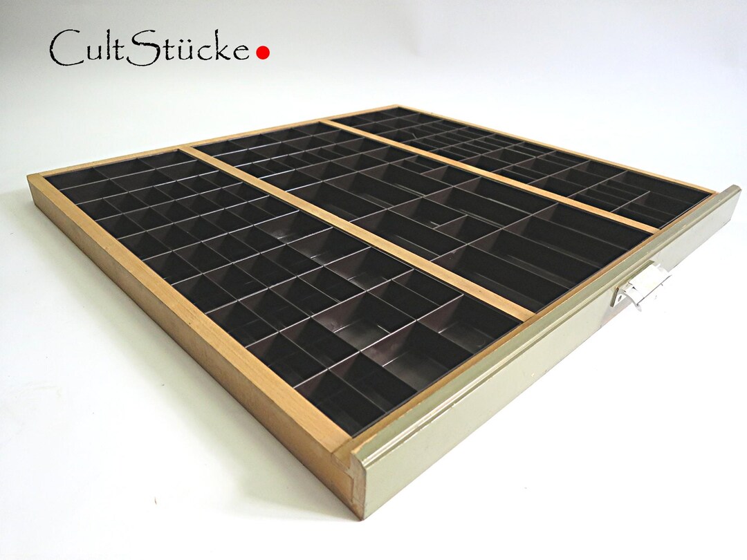 Vintage Type Case Letterpress Printing Drawer Drawer Wood Plastic ...