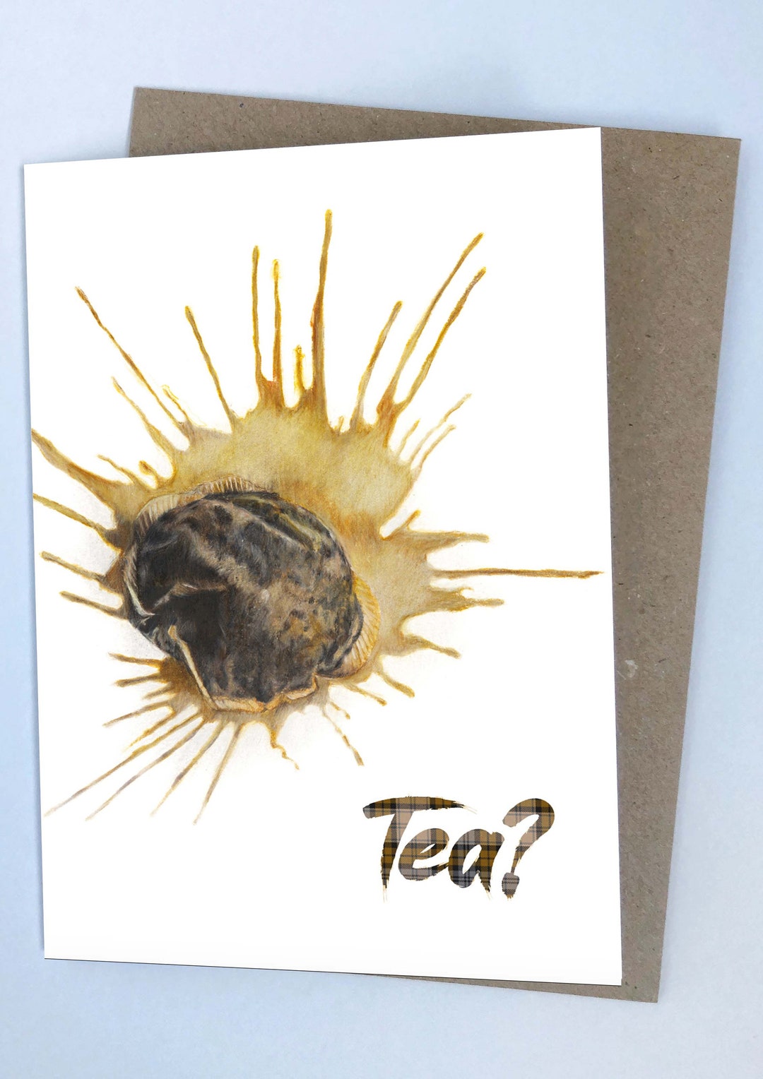 Teatime (greeting Card) | Tea Card | Greeting Card - Etsy