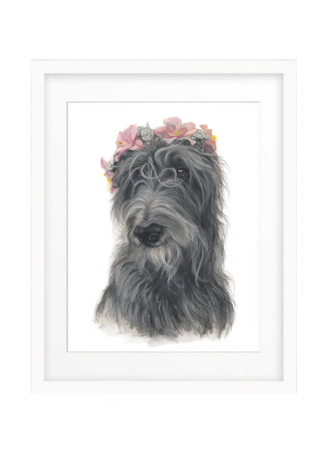 The Hearthound (art Print) | Scottish Deerhound Print | Scottish ...