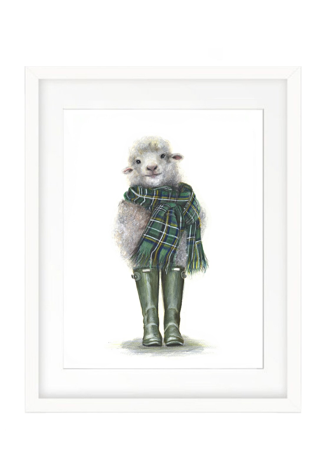 Spring in Scotland art Print Scottish Sheep Print Sheep - Etsy UK