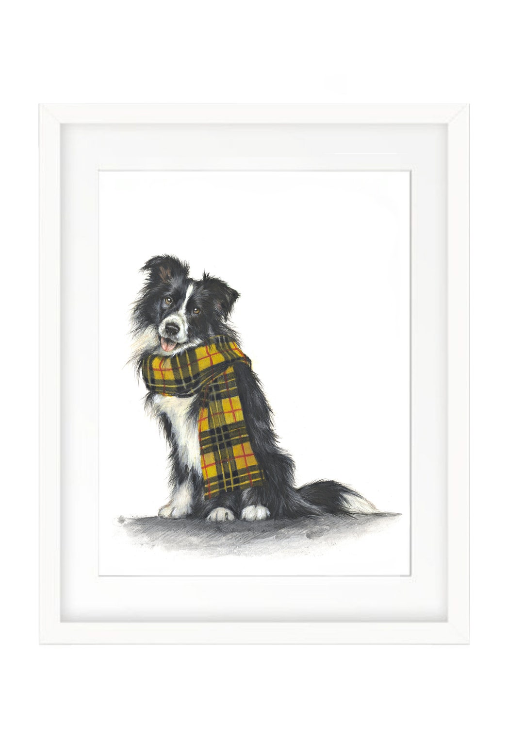 Skye Macleod (art Print) | Scottish Border Collie Art Print | Scottish ...