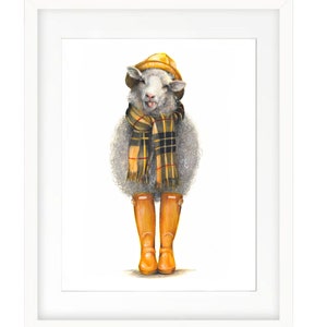Autumn in Scotland (art Print) | Scottish Sheep Print | Sheep With ...