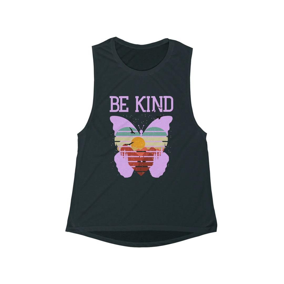 Just Be Kind and Make Kindness Your Superpower Yoga Muscle Tee - Etsy