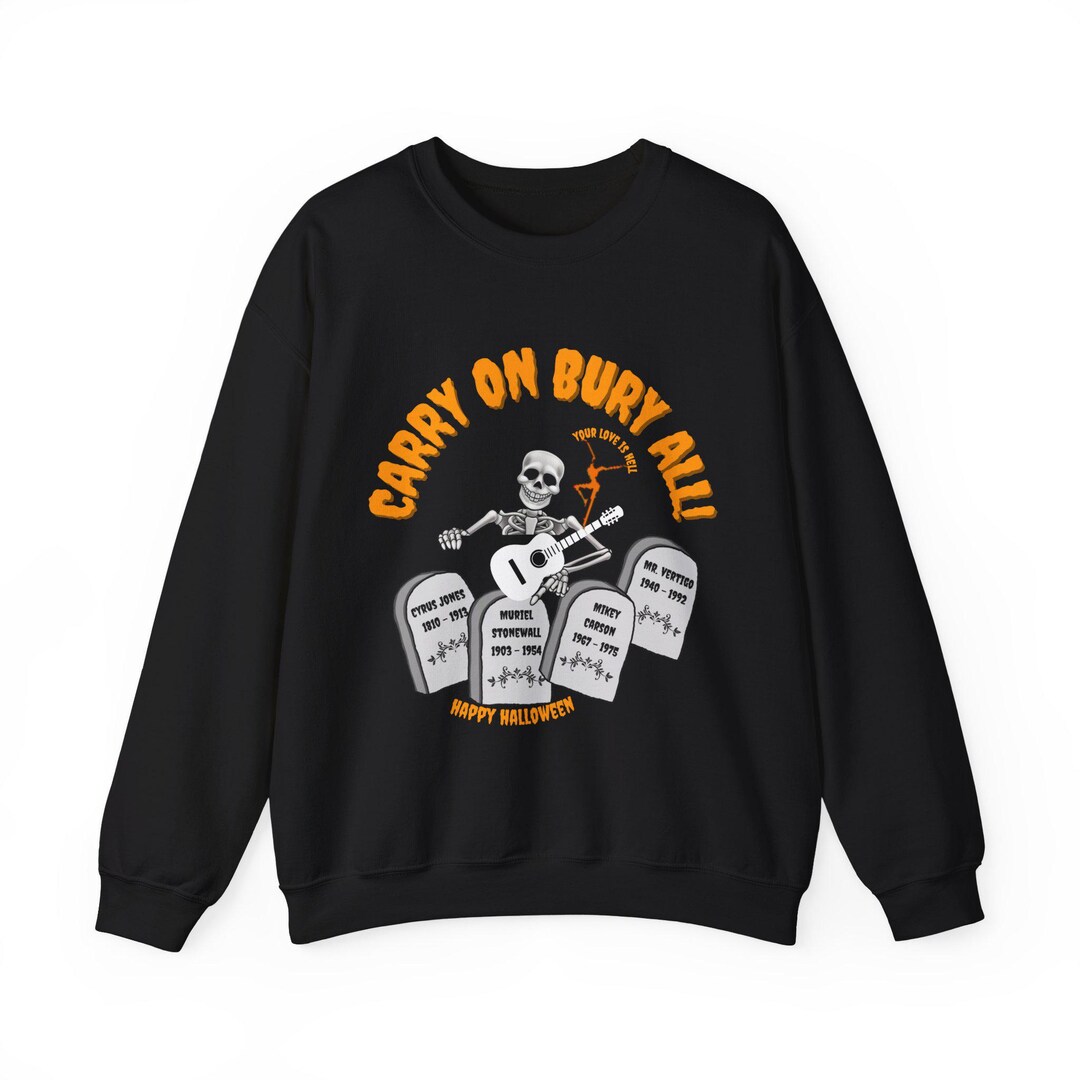 Halloween Ghost Guitar Dave as Skeleton, Dave carry on Bury All ...