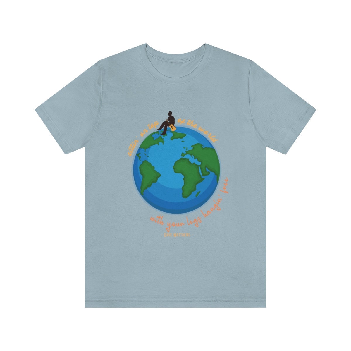Earth Series Inspired by Dave Sittin', DMB T Shirt Retro Tee Dave Fan ...