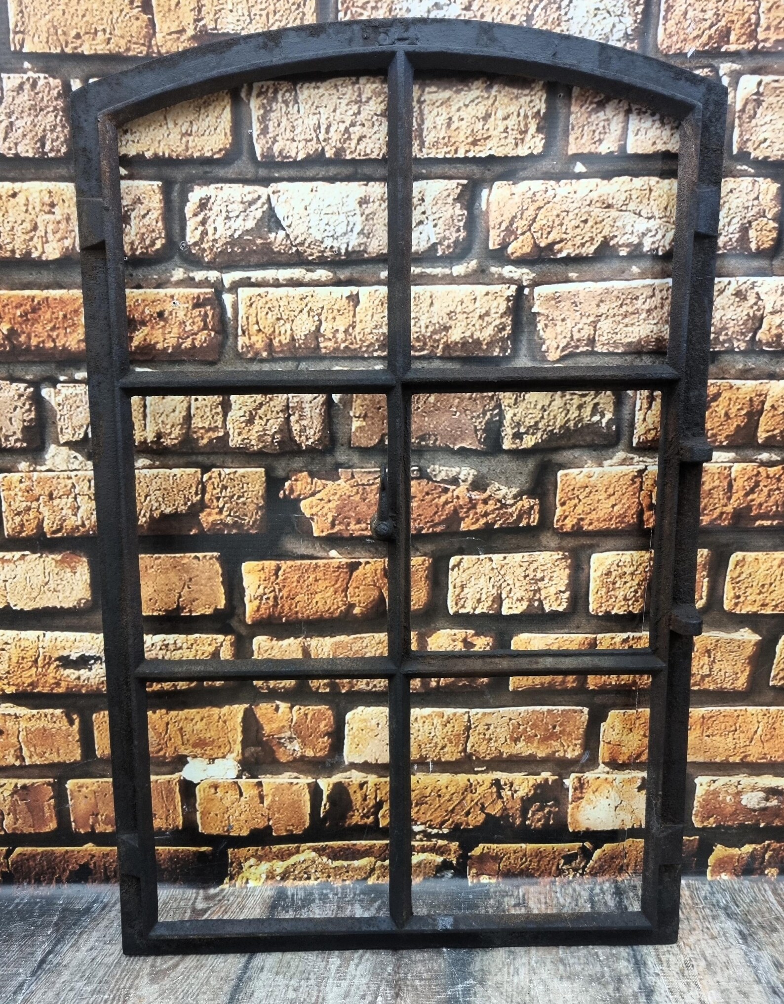 Vintage Cast Iron Window, Vintage Window, Cast Iron Frame, Reclaimed ...