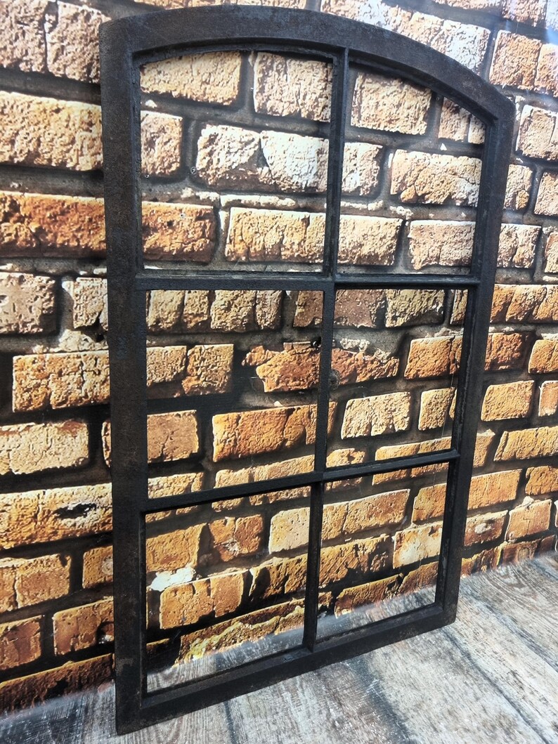 Vintage Cast Iron Window, Vintage Window, Cast Iron Frame, Reclaimed ...