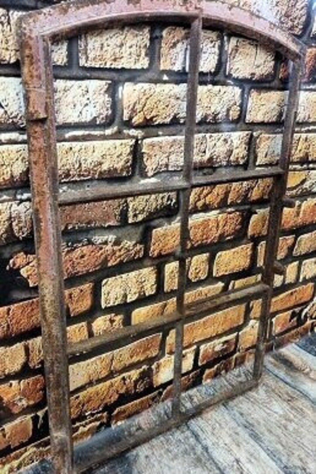 Vintage Cast Iron Window, Vintage Window, Cast Iron Frame, Reclaimed ...