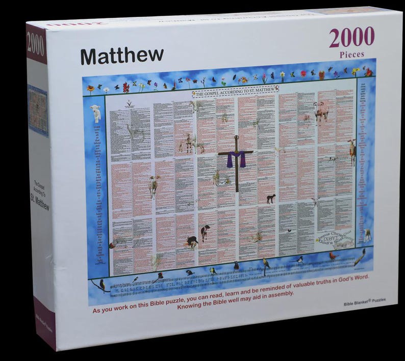 Bible Puzzle - Matthew - 2000 Piece Jigsaw Puzzle - Etsy