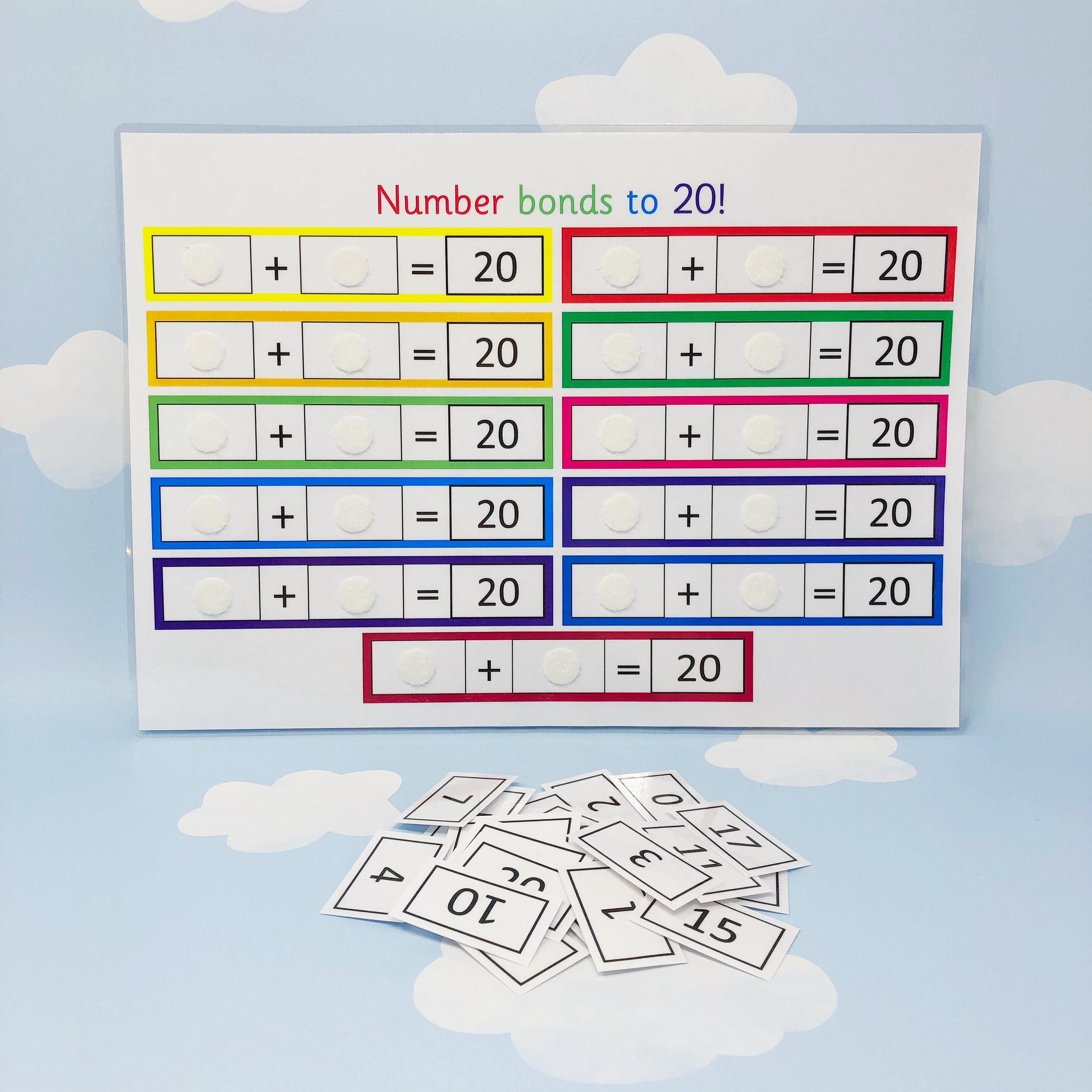 Number bonds to 20 Learning Sheet Learn Numbers KS1 | Etsy