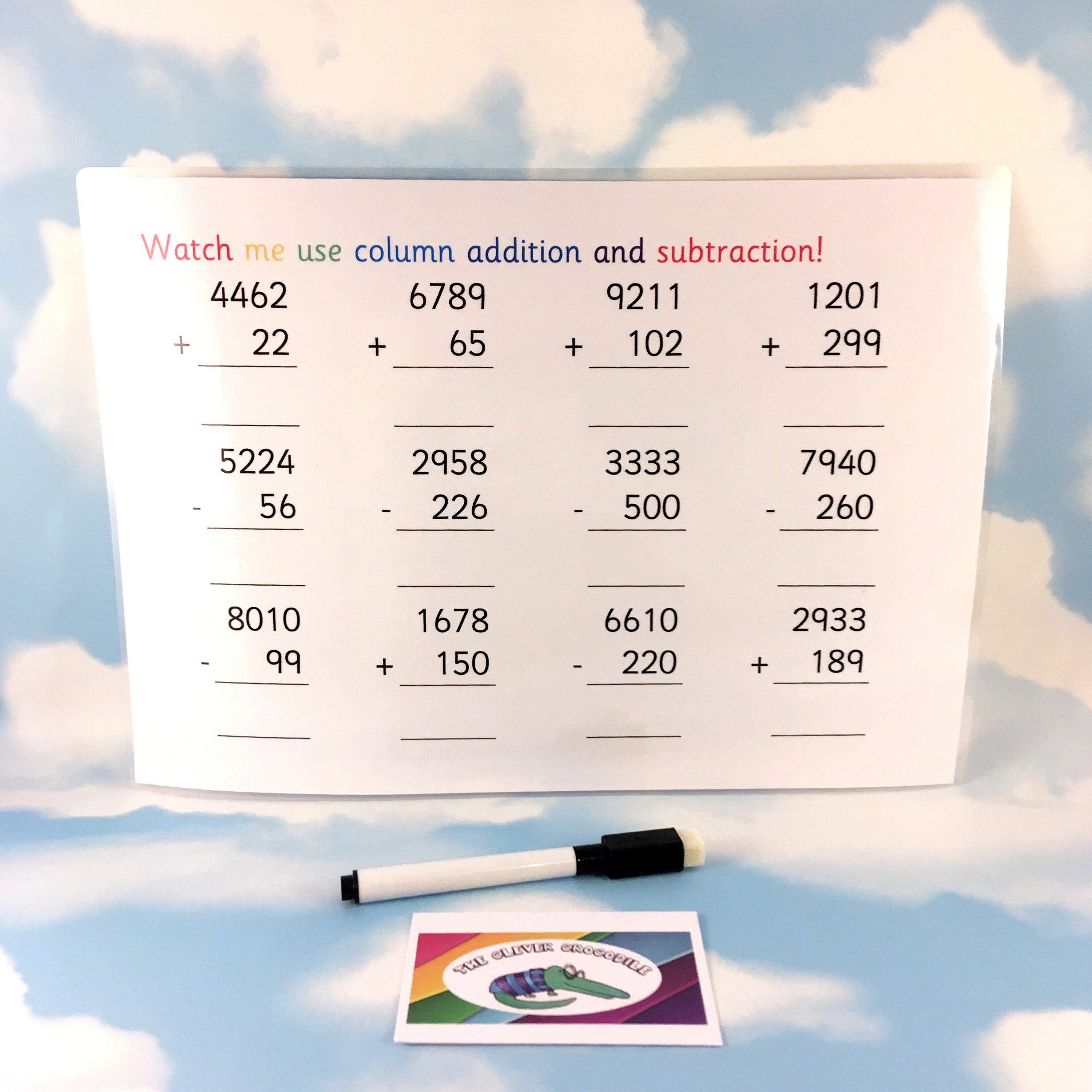 Add And Subtract 4 Digit Numbers Learning Sheet KS2 Etsy add-and-subtract-4-digit-numbers-learning-sheet-ks2-etsy