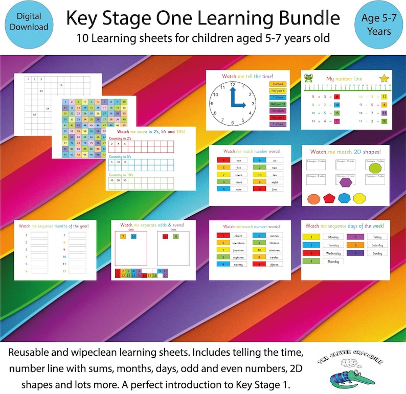 Key Stage 1 Learning Bundle Busy Book KS1 Bundle Year 1 | Etsy